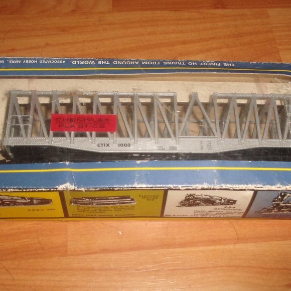 AHM | Toys | Ho Train Car Ahm Chemplex Plastics Ctix 03 Flatcar Wcage ...